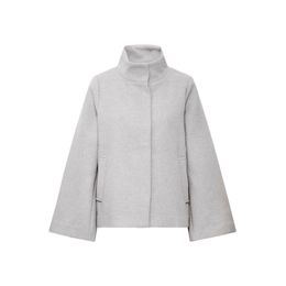 Wintermantel Fransa "Jacke FRCHARLOTTE", Damen, Gr. M, grau (light grau melange), Obermaterial: 90% Polyester PES. 10% Wolle mw., M&auml;ntel Wintermantel