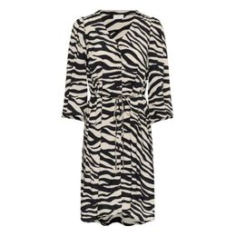 Midikleid Kaffe "Kleid KApedra", Damen, Gr. 42, N-Gr, schwarz (moonstruck, schwarz graphic), Obermaterial: 50% Viskose CV. 50% Viskose LENZING ECOVERO CV LenzEcov., Kleider Midikleid
