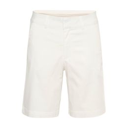 Shorts Kaffe "Shorts KAlea", Damen, Gr. 34, N-Gr, wei&szlig; (chalk), Obermaterial: 38% Polyester PES. 30% Baumwolle CO. 30% Viskose CV. 2% Elasthan EL., Hosen Shorts