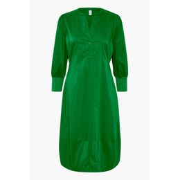 Midikleid Culture "Kleid CUantoinett", Damen, Gr. XS, N-Gr, gr&uuml;n (jolly gr&uuml;n), Obermaterial: 65% Baumwolle CO. 33% Polyester PES. 2% Elasthan EL., Kleider Midikleid