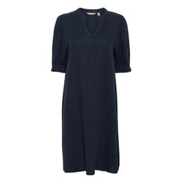 Midikleid Culture "Kleid CUkos", Damen, Gr. L, N-Gr, blau (salute), Obermaterial: 100% Baumwolle CO., Kleider Midikleid