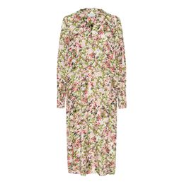 Midikleid Kaffe "Kleid KAdrylia", Damen, Gr. 34, N-Gr, pink (pink, rot petit fleur), Obermaterial: 50% Viskose CV. 50% Viskose LENZING ECOVERO CV LenzEcov., Kleider Midikleid