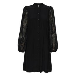 Midikleid Culture "Kleid CUasmine", Damen, Gr. S, N-Gr, schwarz, Obermaterial: 65% Viskose CV. 35% Polyester PES., Kleider Midikleid