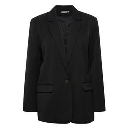 Blusenblazer Fransa "Blazer FRMILENA", Damen, Gr. 38, schwarz, Obermaterial: 88% Polyester PES. 8% Viskose CV. 4% Elasthan EL., Blazer Blusenblazer