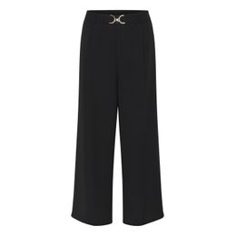 Stoffhose Kaffe "Hose KAillis", Damen, Gr. 34, N-Gr, schwarz (schwarz deep), Obermaterial: 100% Polyester PES., Hosen Stoffhose