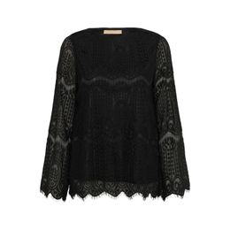 Langarmbluse Culture "Langarm-Bluse CUcroba", Damen, Gr. L, schwarz, Obermaterial: 60% Baumwolle CO. 40% Polyamid PA., Blusen