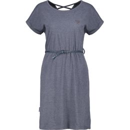 alife and kickin Blusenkleid ALIFE & KICKIN, Damen, Gr. L, Normalgr&ouml;&szlig;en, marine, 65% Baumwolle, 35% Polyester, Rundhals, Kleider Blusenkleid