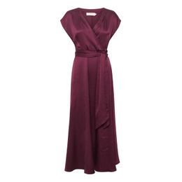 Midikleid Cream "Kleid CRLoretta", Damen, Gr. 34, N-Gr, rot (winetasting), Obermaterial: 100% Polyester PES., Kleider Midikleid