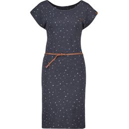alife and kickin Sommerkleid ALIFE & KICKIN, Damen, Gr. XS, Normalgr&ouml;&szlig;en, grau (marine melange), 65% Baumwolle, 35% Polyester, Rundhals, Kleider Sommerkleid