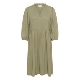 Jerseykleid Kaffe "Jerseykleid KAmolly", Damen, Gr. 40, N-Gr, gr&uuml;n (vetiver), Obermaterial: 98% Polyester PES. 2% Elasthan EL., Kleider Jerseykleid