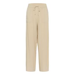 Marlene-Hose Kaffe "Hose KAmilia", Damen, Gr. 38, N-Gr, blau (feather gray), Obermaterial: 70% Viskose CV. 30% Leinen LI., Hosen