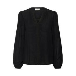 Langarmbluse Kaffe "Langarm-Bluse KAstine", Damen, Gr. 34, schwarz (schwarz deep), Obermaterial: 100% Viskose LENZING ECOVERO CV LenzEcov., Blusen