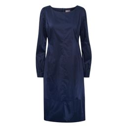 Midikleid Culture "Kleid CUantoinett", Damen, Gr. M, N-Gr, blau (blau iris), Obermaterial: 65% Baumwolle CO. 33% Polyester PES. 2% Elasthan EL., Kleider Midikleid