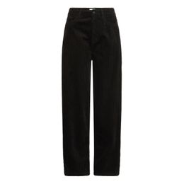 Stoffhose Ichi "Hose IHFOCARO", Damen, Gr. 36, N-Gr, schwarz, Obermaterial: 100% Baumwolle CO., Hosen Stoffhose