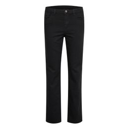 Regular-fit-Jeans Kaffe "Jeans KAvicky", Damen, Gr. 34, N-Gr, schwarz (schwarz deep), Obermaterial: 73% Baumwolle CO. 25% Polyester PES. 2% Elasthan EL., Jeans