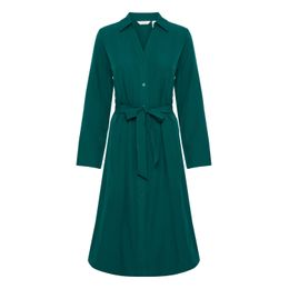 Midikleid B.Young "Kleid BYMMIDDE", Damen, Gr. 36, N-Gr, gr&uuml;n (sea moss melange), Obermaterial: 100% Polyester PES., Kleider Midikleid
