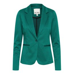 Blusenblazer Ichi "Blazer IHKATE", Damen, Gr. L, gr&uuml;n (cadmium gr&uuml;n), Obermaterial: 70% Polyester PES. 28% Viskose CV. 2% Elasthan EL., Blazer Blusenblazer