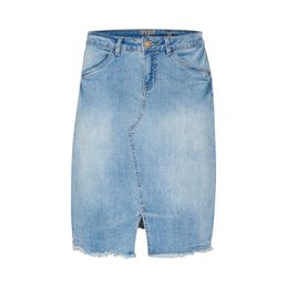 Jeansrock Cream "Denimrock CRKammie", Damen, Gr. 38, blau (soft blau denim), Obermaterial: 80% Baumwolle CO. 18% Polyester PES. 2% Elasthan EL., R&ouml;cke Jeansrock