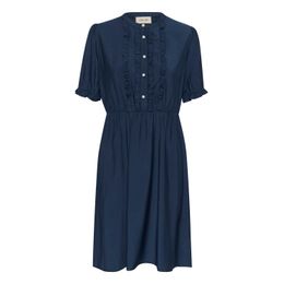 Midikleid Cream "Kleid CRSuki", Damen, Gr. 38, N-Gr, blau (marineblaus), Obermaterial: 65% Viskose CV. 35% Polyester PES., Kleider Midikleid