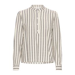 Langarmbluse Ichi "Langarm-Bluse IHFABIAN", Damen, Gr. 38, bunt (graphic stripe), Obermaterial: 80% Viskose CV. 20% Nylon NY., Blusen