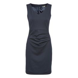 Midikleid Kaffe "Kleid Sara", Damen, Gr. M, N-Gr, blau (midnight marine), Obermaterial: 80% Polyester PES. 17% Viskose CV. 3% Elasthan EL., Kleider Midikleid