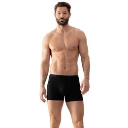 Trunk Mey "Dry Cotton", Herren, Gr. 4 (S), schwarz, Single Jersey, Obermaterial: 57% Baumwolle, 38% Polyester, 5% Elasthan, k&ouml;rpernah, Unterhosen, elastischer Logobund, eng anliegend, Single-Jersey Qualit&auml;t