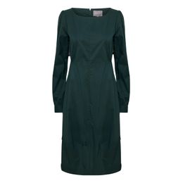 Midikleid Culture "Kleid CUantoinett", Damen, Gr. M, N-Gr, gr&uuml;n (botanical garden), Obermaterial: 65% Baumwolle CO. 33% Polyester PES. 2% Elasthan EL., Kleider Midikleid
