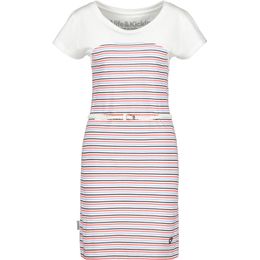 alife and kickin Blusenkleid ALIFE & KICKIN, Damen, Gr. L, Normalgr&ouml;&szlig;en, wei&szlig;, 65% Baumwolle, 35% Polyester, Rundhals, Kleider Blusenkleid