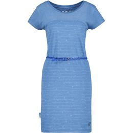 alife and kickin Blusenkleid ALIFE & KICKIN, Damen, Gr. XS, Normalgr&ouml;&szlig;en, cobalt, 65% Baumwolle, 35% Polyester, Rundhals, Kleider Blusenkleid