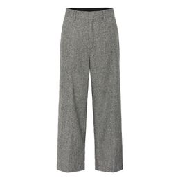 Marlene-Hose Kaffe "Hose KAthilda", Damen, Gr. 38, N-Gr, schwarz (schwarz, grau tweed), Obermaterial: 95% Polyester PES. 5% Wolle mw., Hosen