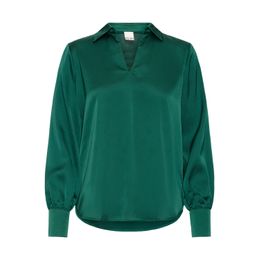 Langarmhemd Ichi "Langarm - Hemd IHSTORMY", Damen, Gr. 36, N-Gr, gr&uuml;n (pine gr&uuml;n), Obermaterial: 100% Polyester PES., Hemden