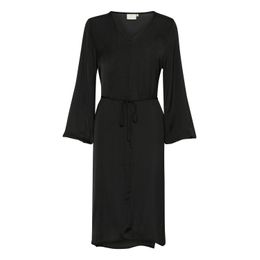 Midikleid Kaffe "Kleid KAcassie", Damen, Gr. 34, N-Gr, schwarz (schwarz deep), Obermaterial: 100% Polyester PES., Kleider Midikleid