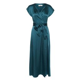 Midikleid Cream "Kleid CRLoretta", Damen, Gr. 36, N-Gr, blau (petrol blau), Obermaterial: 100% Polyester PES., Kleider Midikleid