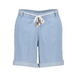 alife and kickin Shorts ALIFE & KICKIN, Damen, Gr. L, Normalgr&ouml;&szlig;en, light denim, 98% Baumwolle, 2% Elasthan, Hosen Shorts, Kurzhose aus Baumwoll-Materialmix mit Relaxed Fit und Gummibund