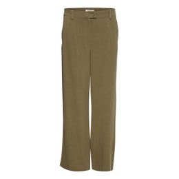 Stoffhose B.Young "Hose BYJOHANNA", Damen, Gr. 40, N-Gr, gr&uuml;n (burnt olive), Obermaterial: 70% Viskose CV. 30% Leinen LI., Hosen Stoffhose