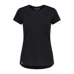 alife and kickin Rundhalsshirt ALIFE & KICKIN, Damen, Gr. M, schwarz, 95% Viskose, 5% Elasthan, Rundhals, Shirts Rundhalsshirt, leichtes T-Shirt mit Rundhals aus weichem Materialmix
