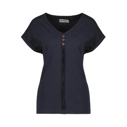 alife and kickin Rundhalsshirt ALIFE & KICKIN, Damen, Gr. L, blau (marine), 100% Baumwolle, Rundhals, Shirts Rundhalsshirt