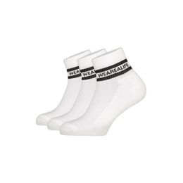 alife and kickin Sneakersocken ALIFE & KICKIN, Herren, Gr. 39-42, brilliant wei&szlig;, 75% Baumwolle, 20% Polyester, 3% Polyamid, 2% Elasthan, Socken Sneakersocken, Sneakersocken kn&ouml;chelhoch mit Streifen, aus Baumwolle mit weichem Bund