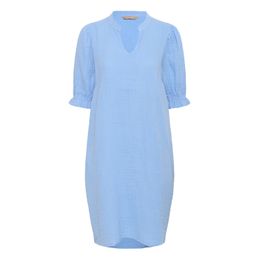 Midikleid Culture "Kleid CUkos", Damen, Gr. L, N-Gr, blau (della robbia blau), Obermaterial: 100% Baumwolle CO., Kleider Midikleid