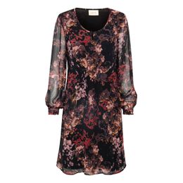Midikleid Cream "Kleid CRAnnu", Damen, Gr. 36, N-Gr, bunt (flower print), Obermaterial: 100% Viskose CV., Kleider Midikleid