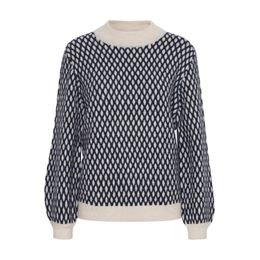 Strickpullover Ichi "Strickpullover IHKAMARA", Damen, Gr. L, schwarz, Obermaterial: 52% Polyacryl PAN. 30% Polyester PES. 15% Alpaka WP. 3% Elasthan EL., Pullover Strickpullover