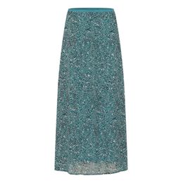 Midirock Kaffe "Rock KAbella", Damen, Gr. 34, bunt (teal, schwarz, wei&szlig; graphic), Obermaterial: 100% Polyester PES., R&ouml;cke