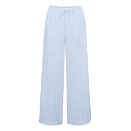 Stoffhose Kaffe "Hose KAsara", Damen, Gr. 38, N-Gr, blau (blau, wei&szlig; stripe), Obermaterial: 100% Baumwolle CO., Hosen Stoffhose