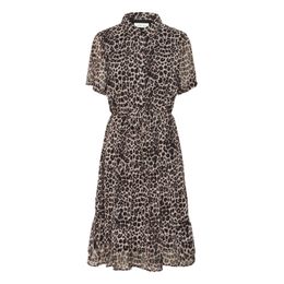 Midikleid Cream "Kleid CRYuna", Damen, Gr. 46, N-Gr, beige (natrual animal spots), Obermaterial: 100% Polyester PES., Kleider Midikleid