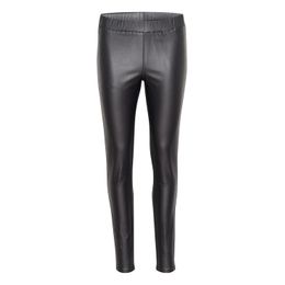 Leggings Kaffe "Leggings Ada", Damen, Gr. 36, N-Gr, schwarz (schwarz oyster), Obermaterial: 75% Viskose CV. 21% Nylon NY. 4% Elasthan EL., Hosen Leggings