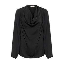 Langarmbluse Kaffe "Langarm-Bluse KAariel", Damen, Gr. 34, schwarz (schwarz deep), Obermaterial: 100% Polyester PES., Blusen