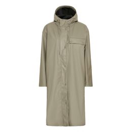 Regenjacke Ichi "Regenjacke IHTAZI", Damen, Gr. L, gr&uuml;n (mulled basil), Obermaterial: 100% Polyester PES., Jacken Regenjacke