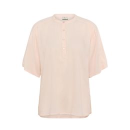 Kurzarmbluse Kaffe "Kurzarm-Bluse BPcharlotte", Damen, Gr. L, pink (crystal pink), Obermaterial: 100% Viskose LENZING ECOVERO CV LenzEcov., Blusen