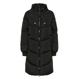 Wintermantel Kaffe "Jacke KAnikko", Damen, Gr. 34, schwarz (schwarz deep), Obermaterial: 100% Polyester Pol. recyc.., M&auml;ntel Wintermantel