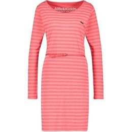 alife and kickin Blusenkleid ALIFE & KICKIN, Damen, Gr. L, Normalgr&ouml;&szlig;en, coral melange, 65% Baumwolle, 35% Polyester, Rundhals, Kleider Blusenkleid